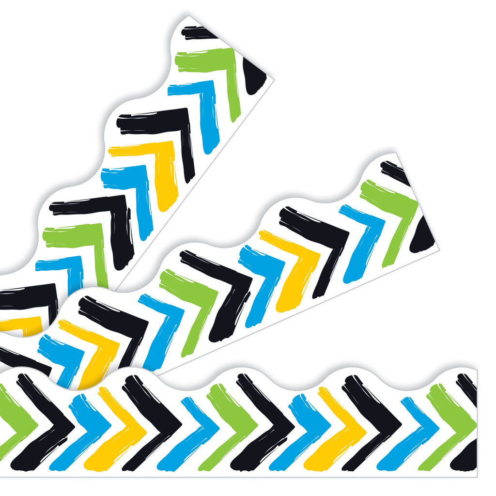 Stripes & Chevron Classroom Theme Bulletin Board Decorations — TREND ...