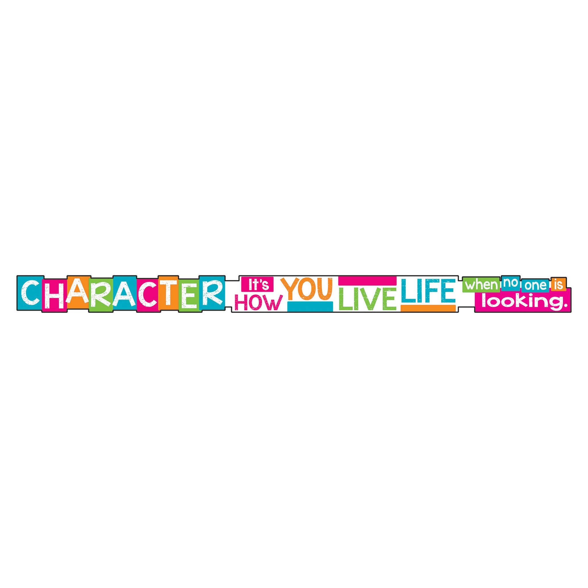 ARGUS® Banner – 10 Feet CHARACTER It's HOW YOU LIVE TA25202 — TREND ...