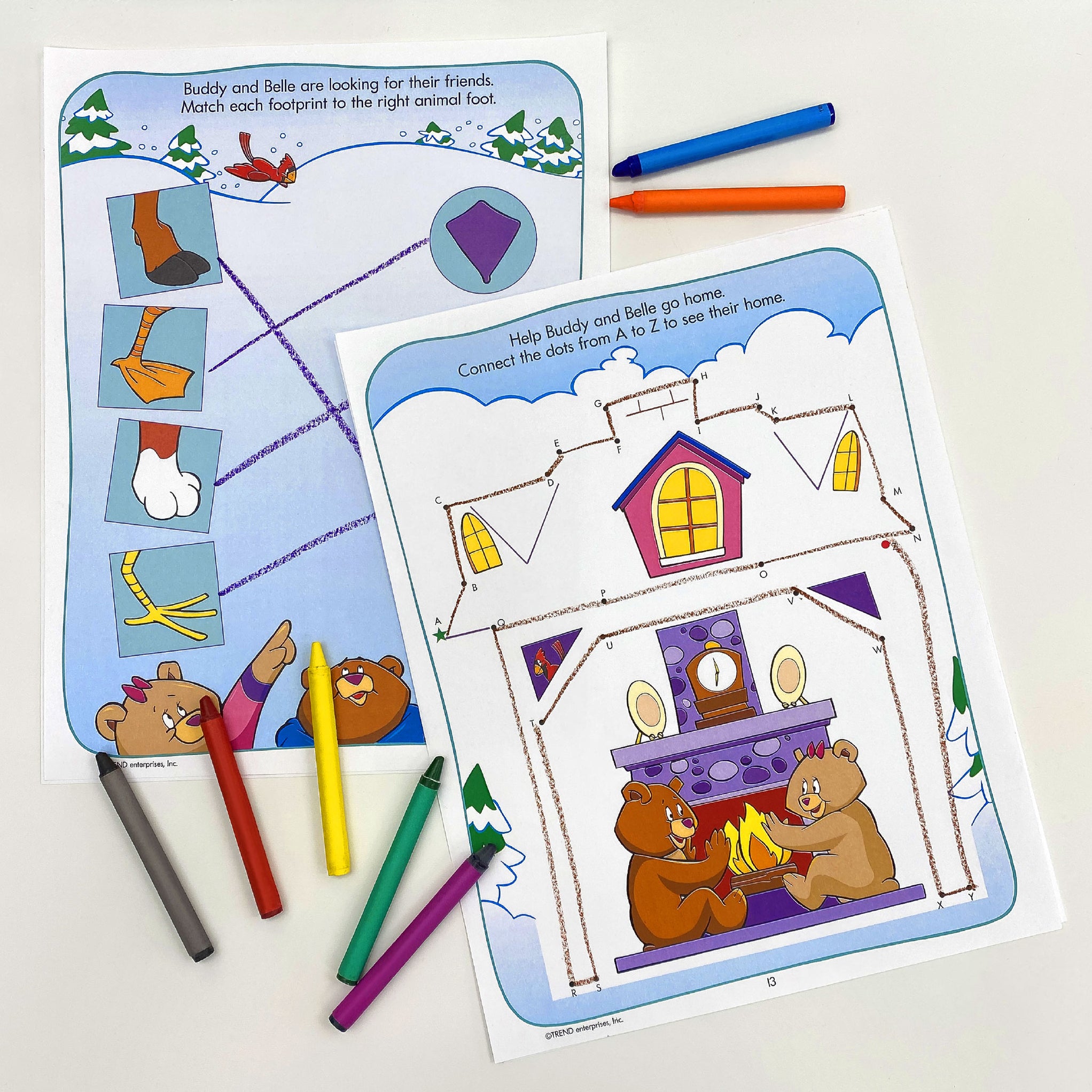 Printable Workbook Buddy & Belle’s Winter Fun P94502 — TREND ...